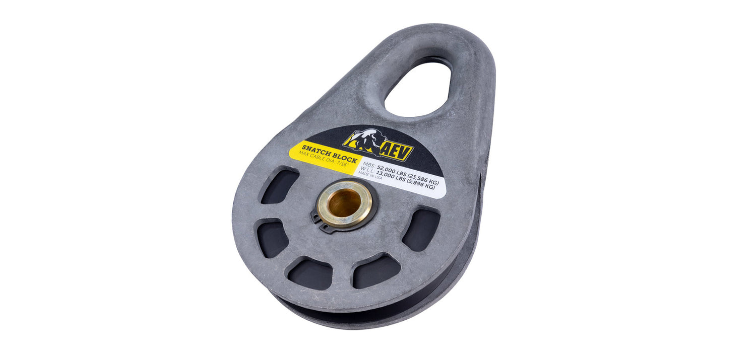 AEV Recovery Snatch Block for Sale (ArmorGalv® Coating) | AEV